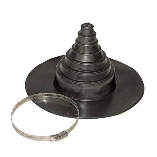 1″ To 6″ EPDM Peel & Stick Pipe Boot – Black