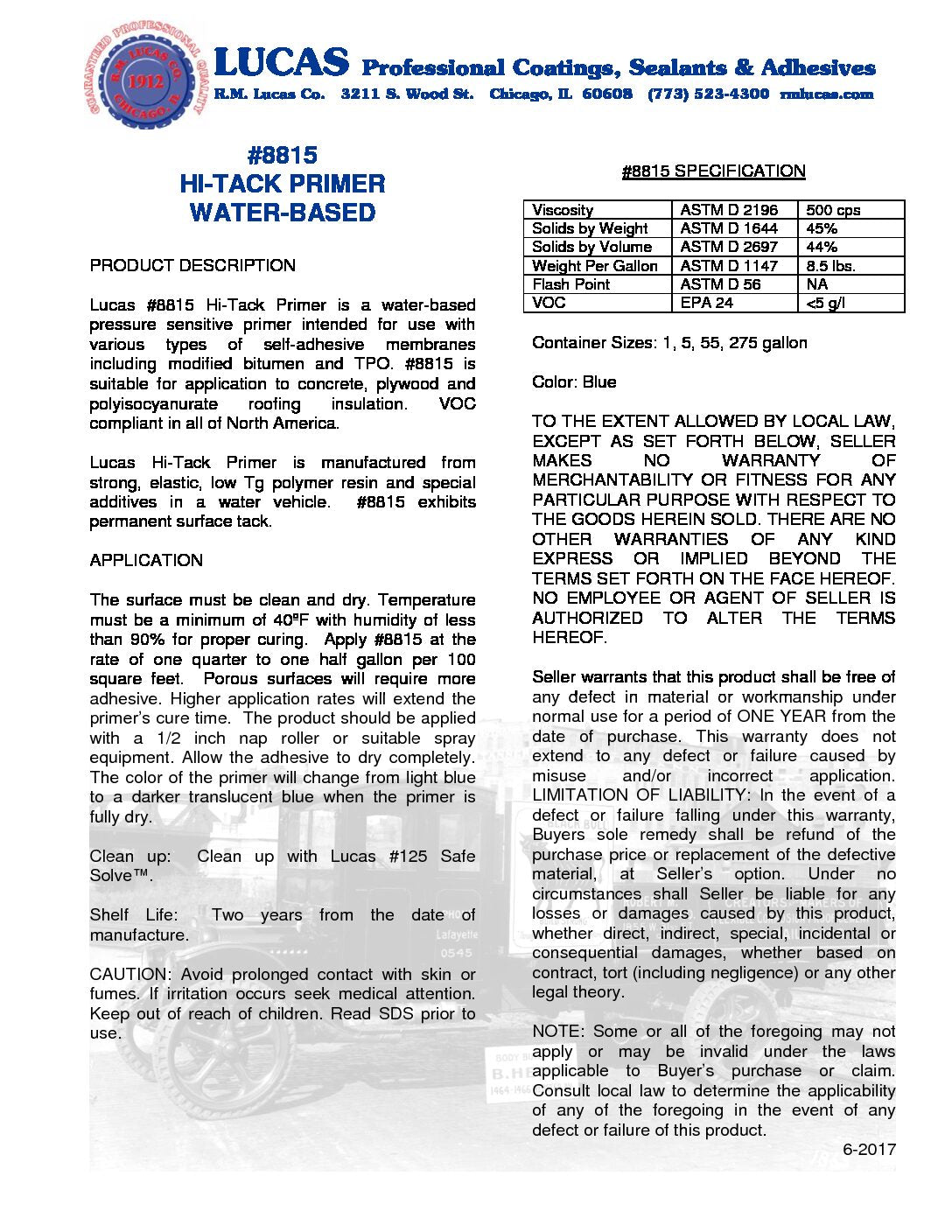 Lucas #8815 Hi-Tack Primer